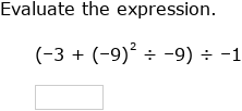 IXL - Evaluate numerical expressions involving integers (Year 10 maths practice)