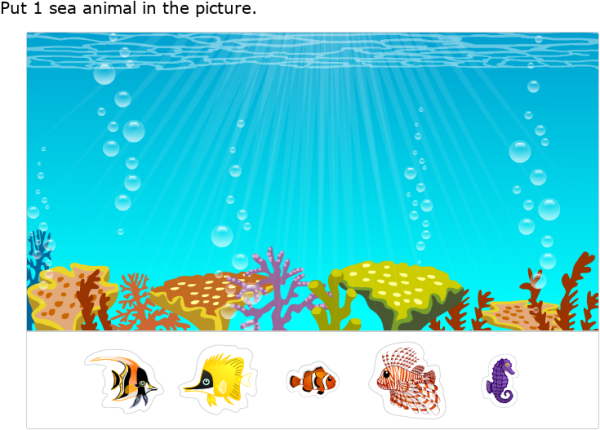 IXL - Count using stickers - up to 5 (Year 1 maths practice)