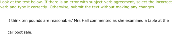 IXL - Identify and correct errors with subject-verb agreement (Year 13 ...