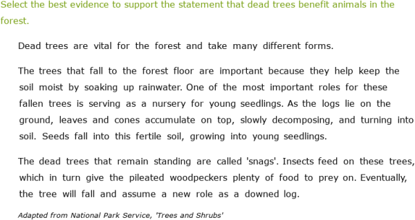 IXL - Identify supporting details in informational texts (Year 7 ...