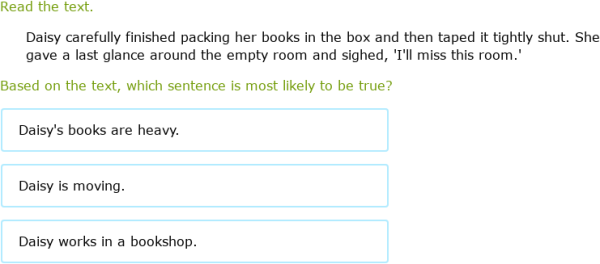 IXL - Draw inferences from a text (Year 4 English practice)