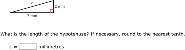 IXL - Pythagoras' theorem: find the length of the hypotenuse (Year 9 ...