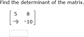IXL - Determinant of a matrix (Year 12 maths practice)