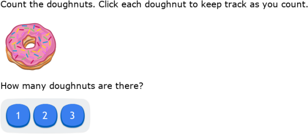 IXL - Learn to count - up to 3 (Reception maths practice)