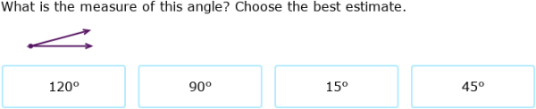 IXL - Estimate angle measurements (Year 5 maths practice)