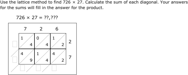 IXL - Lattice multiplication (Year 5 maths practice)