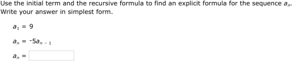 IXL - Convert a recursive formula to an explicit formula (Year 13 maths ...