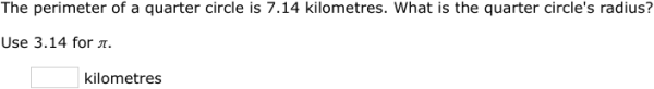 IXL - Quarter circles: calculate area, perimeter and radius (Year 8 ...