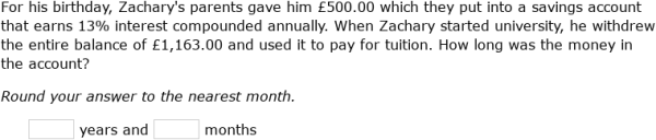 IXL - Compound interest: word problems (Year 13 maths practice)