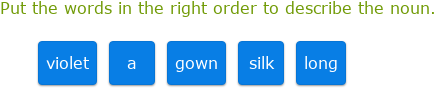 IXL - Order adjectives (Year 9 English practice)
