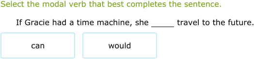 IXL - Use the correct modal verb (Year 5 English practice)