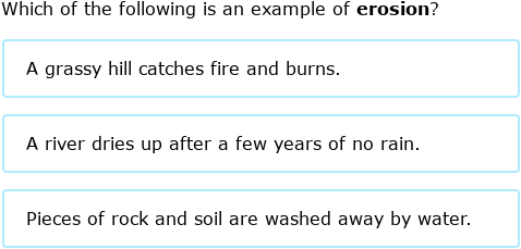 IXL - Classify changes to Earth's surface (Year 3 science practice)