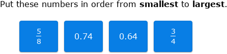 IXL - Put a mix of decimals, fractions and mixed numbers in order (Year ...