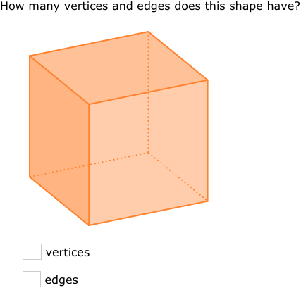 IXL - Count vertices, edges and faces (Year 3 maths practice)
