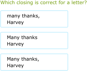 IXL - Greetings and closings of letters (Year 5 English practice)