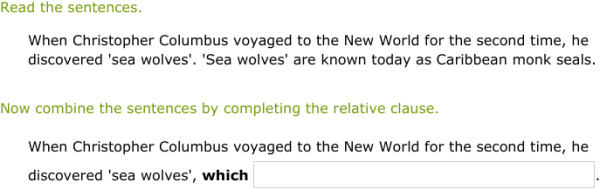 IXL - Combine sentences using relative clauses (Year 8 English practice)
