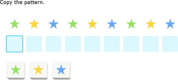 IXL - Colour patterns (Year 1 maths practice)