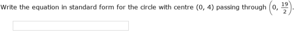 IXL - Write equations of circles in standard form using properties (Year 12 maths practice)