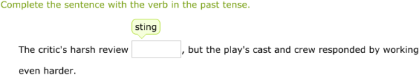 IXL - Irregular past tense: review (Year 9 English practice)