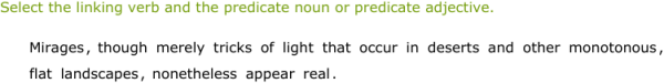 IXL - Identify linking verbs, predicate adjectives and predicate nouns ...