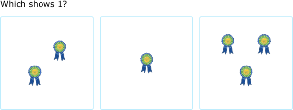 IXL - Represent numbers - up to 3 (Reception maths practice)