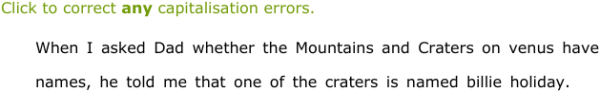 IXL - Correct capitalisation errors (Year 8 English practice)