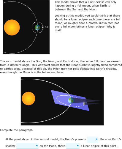 IXL - Lunar eclipses (Year 8 science practice)