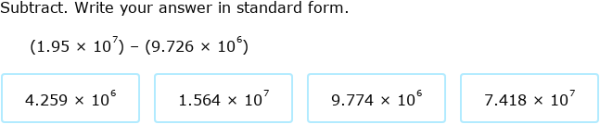 IXL - Add and subtract numbers written in standard form (Year 7 maths practice)