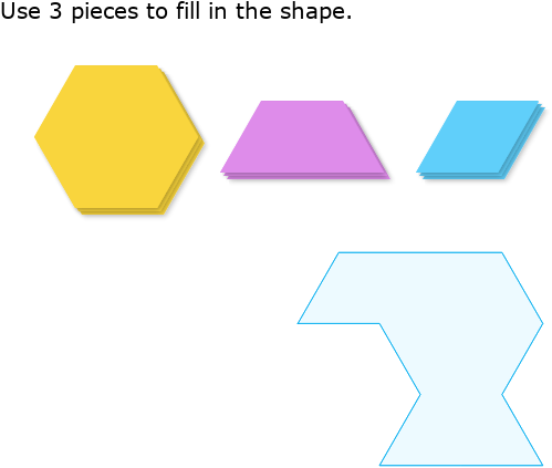 IXL - Compose flat shapes (Reception maths practice)