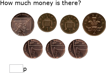 IXL - Count money - 1p, 2p and 5p coins (Reception maths practice)