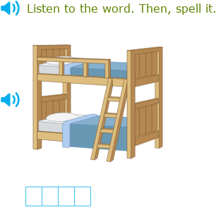 IXL - Spell the short u word (Year 3 English practice)