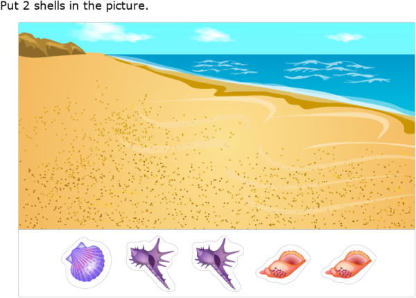 IXL - Count using stickers - up to 5 (Reception maths practice)