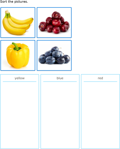 IXL - Sort objects by colour (Year 1 science practice)