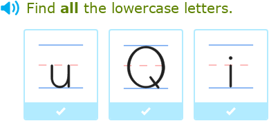 IXL - Find all the lowercase letters (Reception English practice)