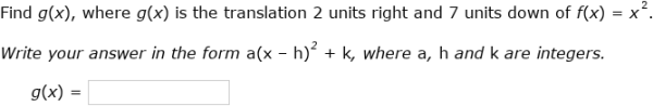 IXL - Transformations of quadratic functions (Year 10 maths practice)