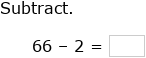 IXL - Subtract a one-digit number from a two-digit number - without ...