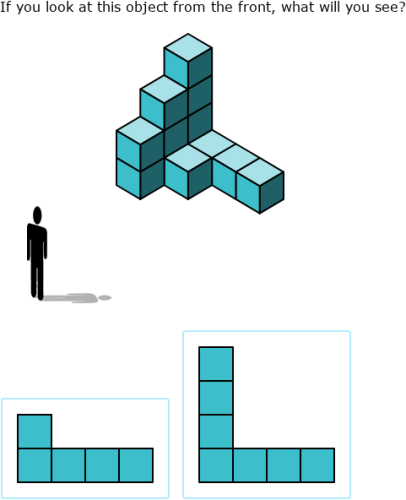 IXL - Front, side and top view (Year 7 maths practice)