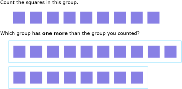 IXL - One more with pictures - up to 10 (Reception maths practice)