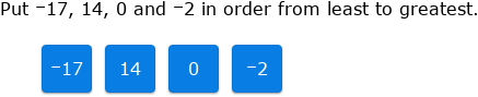 IXL - Put integers in order (Year 5 maths practice)