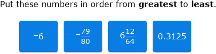 IXL - Put rational numbers in order (Year 9 maths practice)