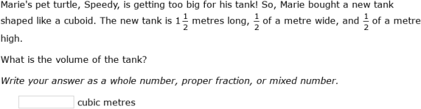 IXL - Volume of cubes and cuboids: word problems (Year 7 maths practice)
