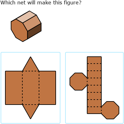 IXL - Nets of three-dimensional figures (Year 7 maths practice)