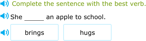 IXL - Use action verbs (Year 2 English practice)