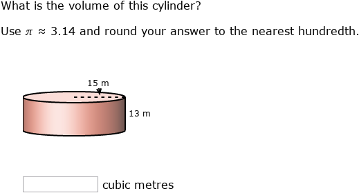 IXL - Volume of cylinders (Year 8 maths practice)