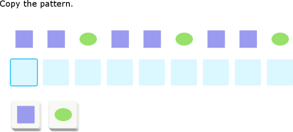 IXL - Shape patterns (Year 1 maths practice)