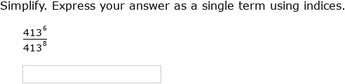 IXL - Division with indices (Year 9 maths practice)