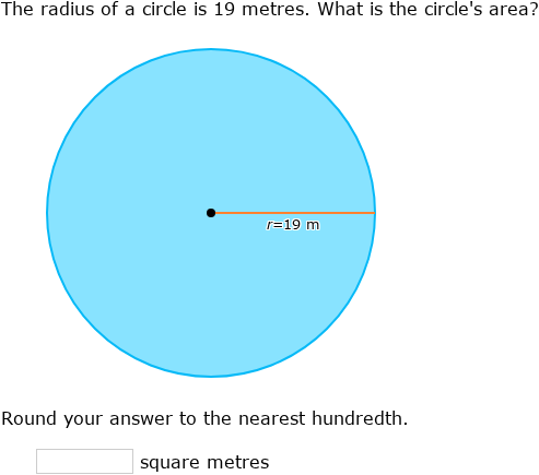 IXL - Area of circles (Year 8 maths practice)