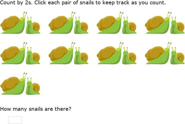 IXL - Learn to skip-count by twos (Year 1 maths practice)