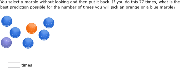 IXL - Make predictions (Year 6 maths practice)