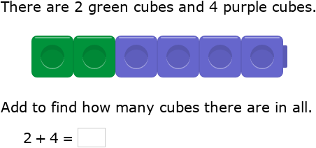 IXL - Add with cubes - sums up to 10 (Year 1 maths practice)